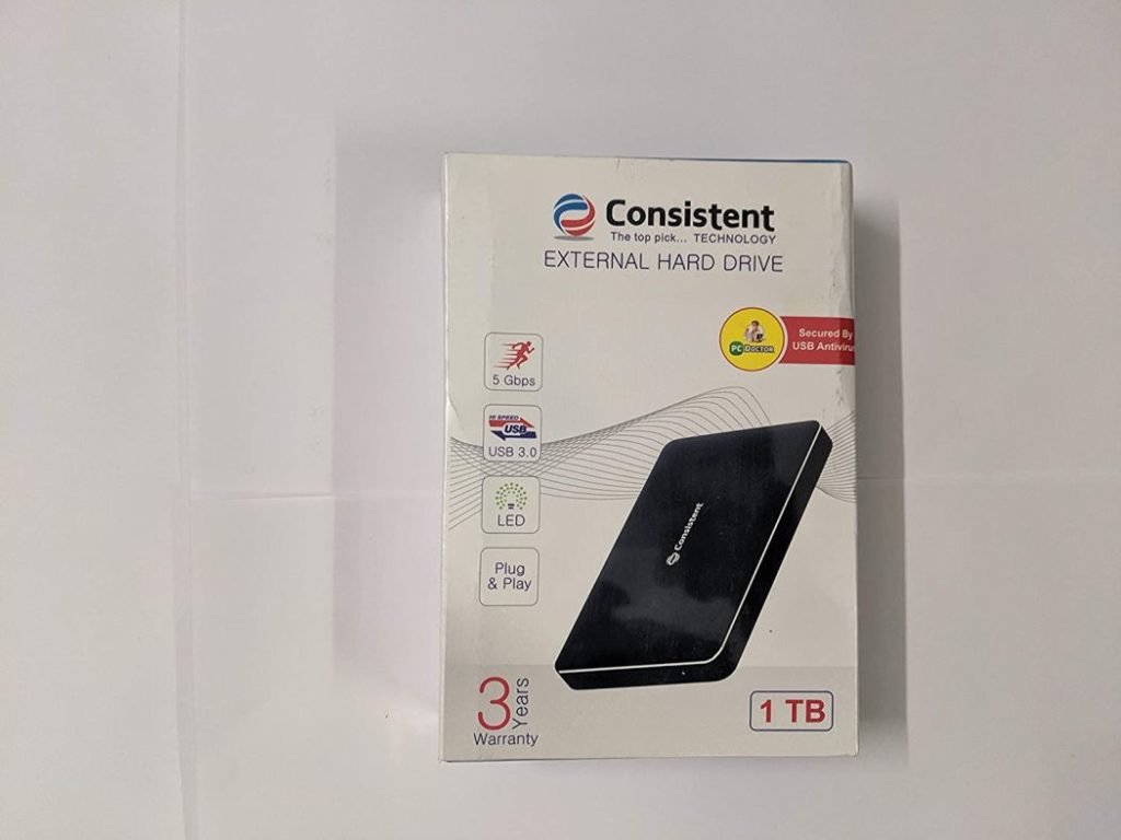 Consistent 1TB External Hard Disk USB 3.0 | Computer Solution