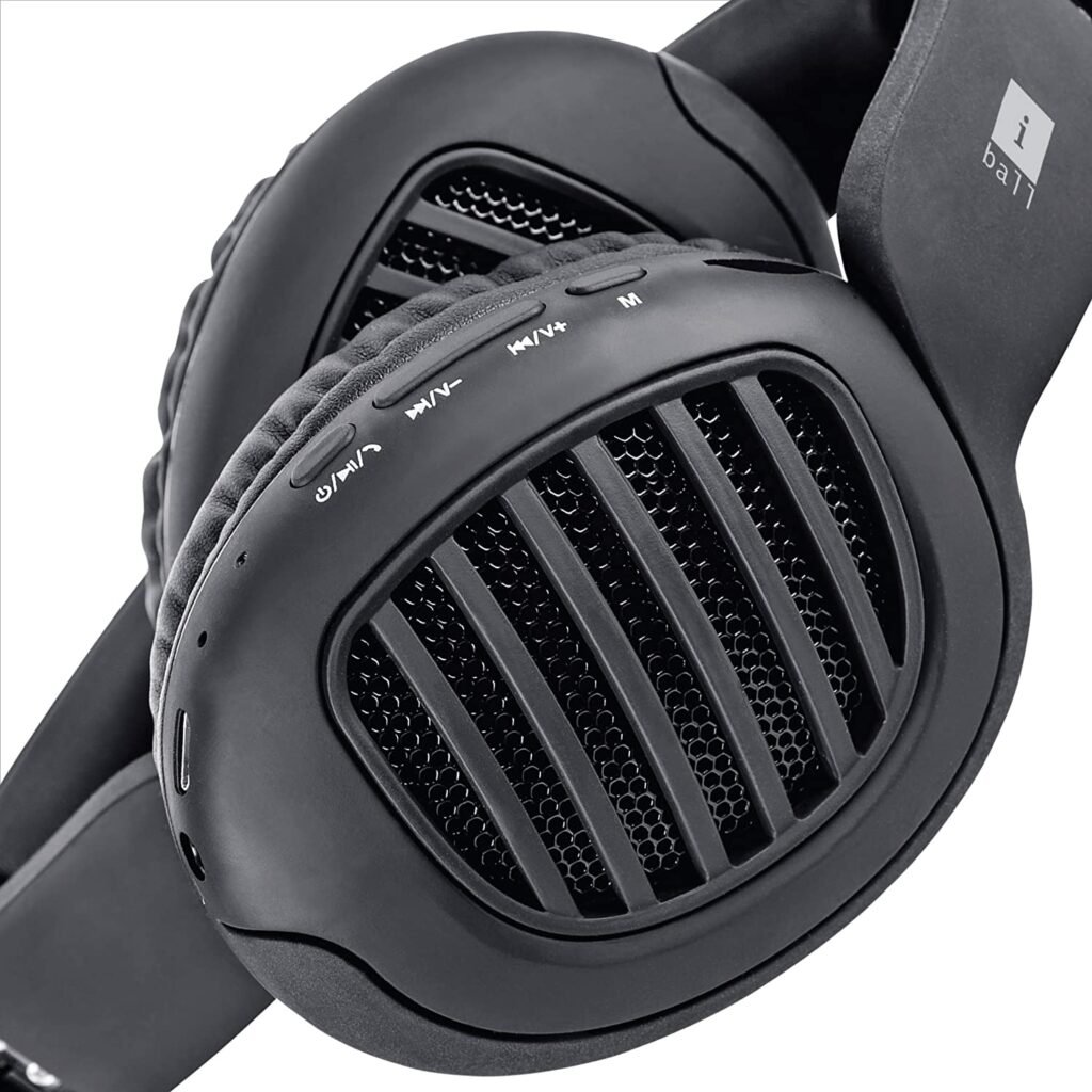 iball Decible Bluetooth Headphone with Mic (Black Edition) with Alexa ...