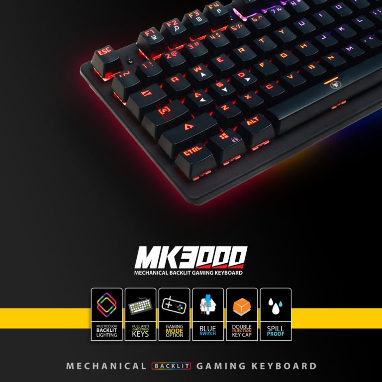 Ant Esports MK3000 Mechanical Backlit Gaming keyboard | Computer ...