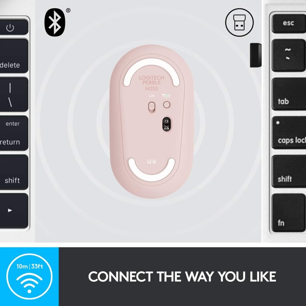 Buy now Logitech Pebble M350 (pink) wireless mouse | Computer Solution