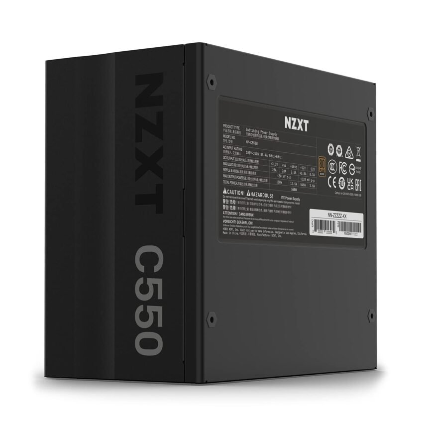 Nzxt C550 550 Watt 80 Plus Bronze Semi- Modular SMPS | Computer Solution