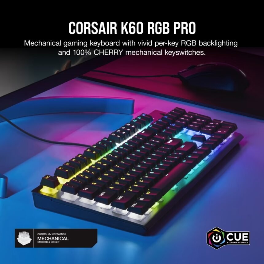 Corsair K60 RGB PRO Mechanical Gaming Keyboard | Computer Solution Ranchi